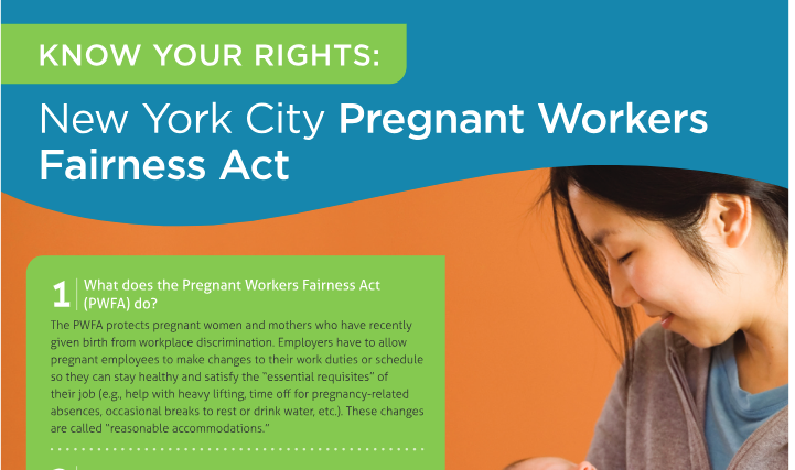 Know Your Rights: The NYC Pregnant Workers Fairness Act (Flyer) – A ...